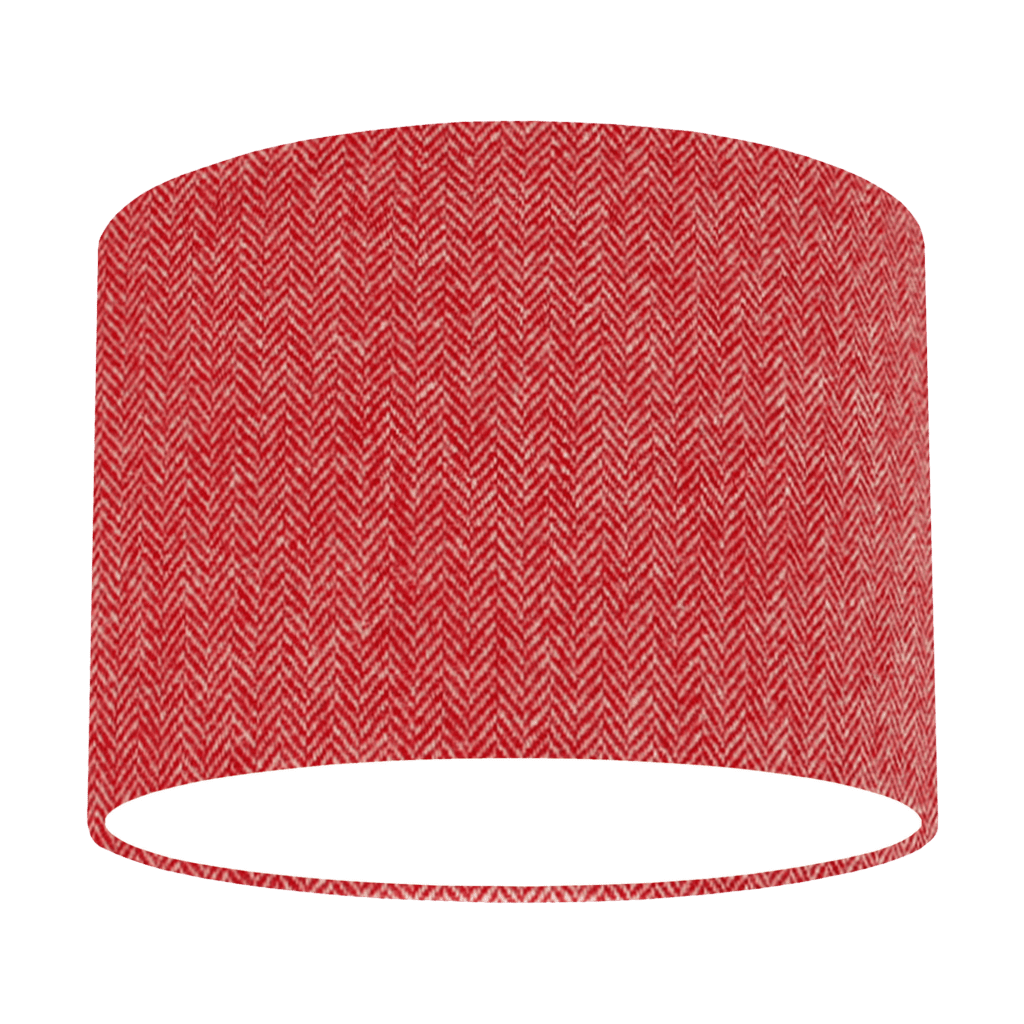 Harris tweed lampshade in red - from Designs By Origin