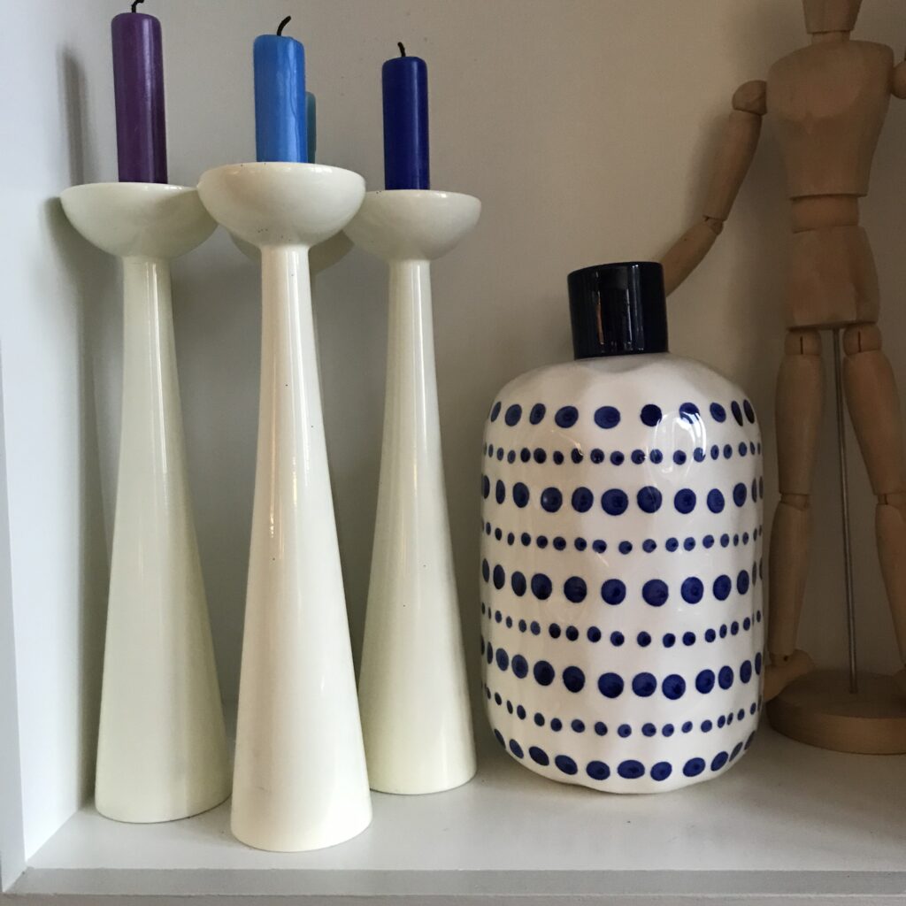 Tall coloured gloss candlesticks - Designs By Origin